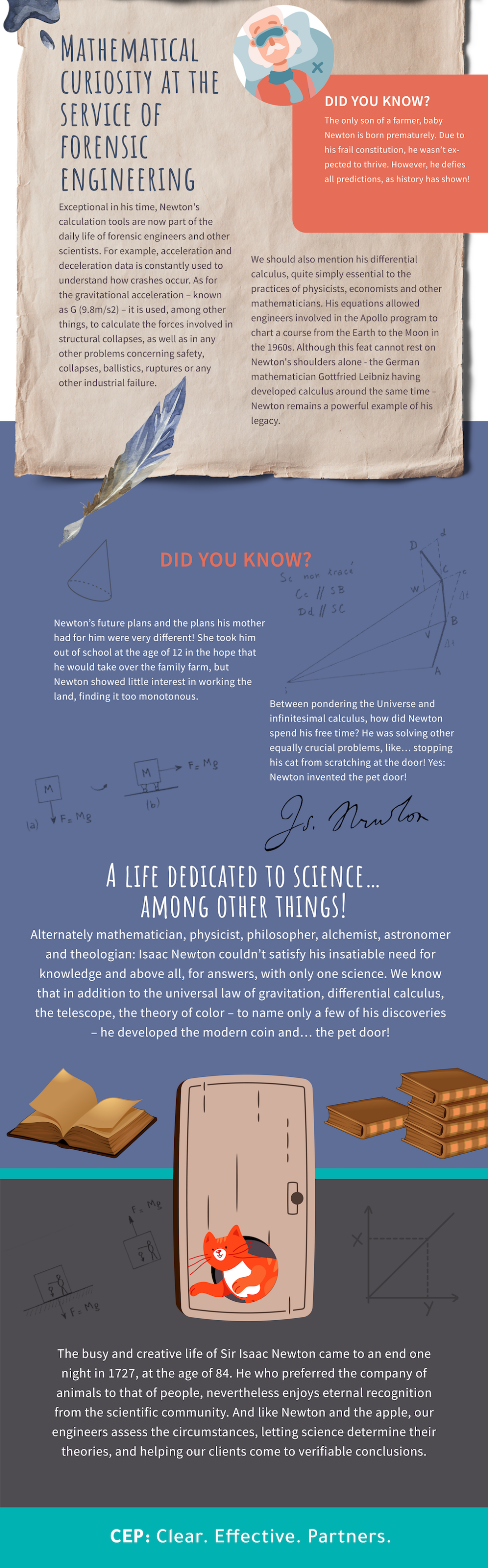 Physics, Mechanics and Forensic Engineering: The 1001 Lives of Isaac ...